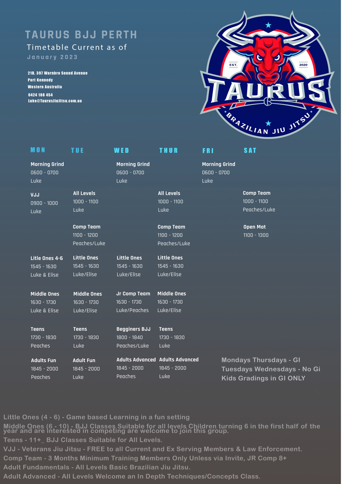 About us - Taurus Brazilian Jiu Jitsu