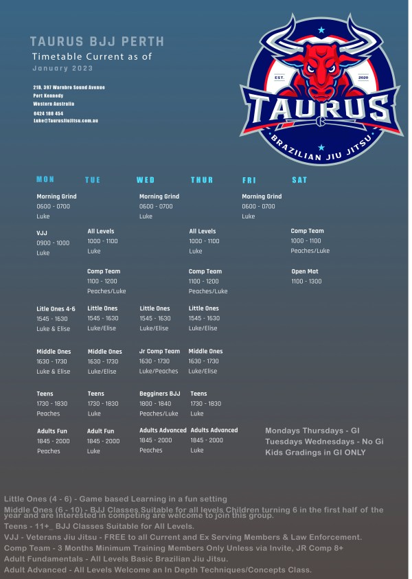 About us - Taurus Brazilian Jiu Jitsu